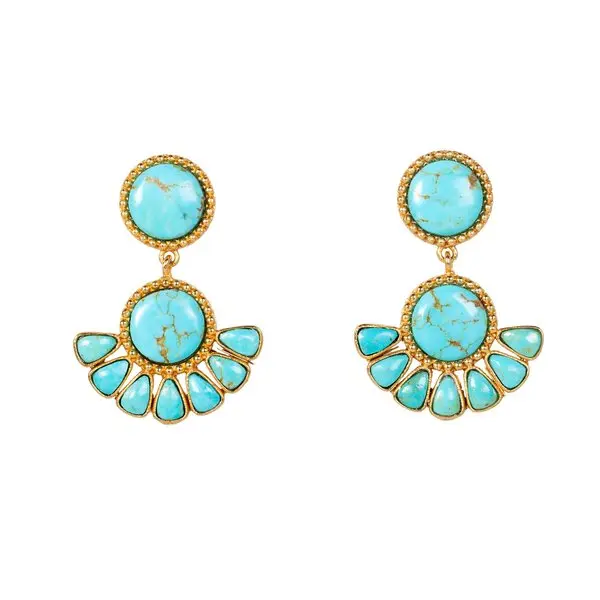 CHRISTINA GREENE Free Bird Earring In Turquoise