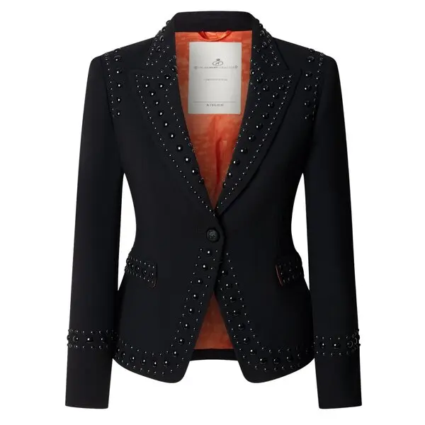 THE EXTREME COLLECTION Blazer With Bold Stud Accents Rock Star