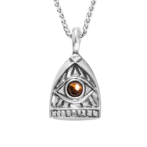 CORSO JEWELRY Mi Ojo Torsal Silver Tiger's Eye