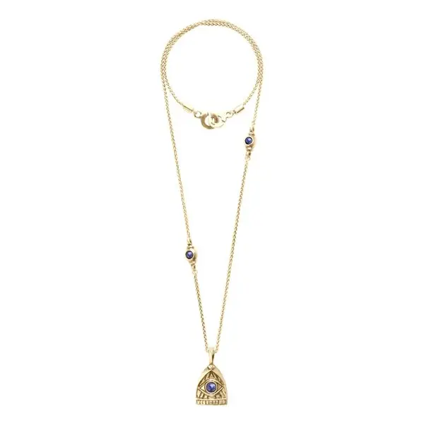 CORSO JEWELRY Mi Ojo Torsal Gold Dumortierite - Blue