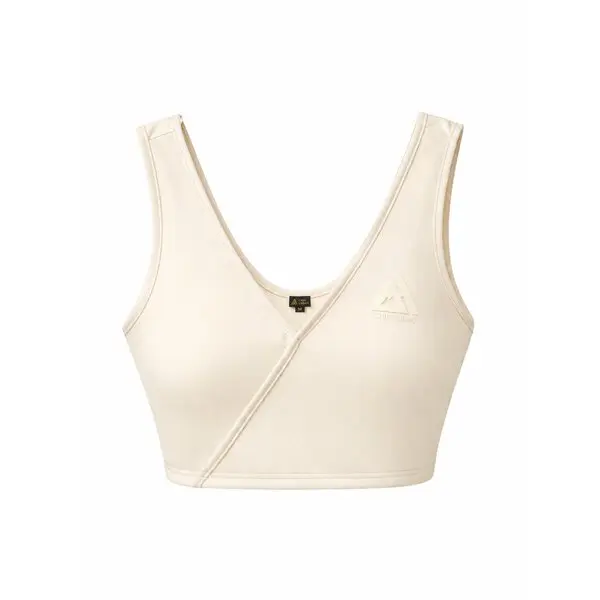 CHIC URBAN Neutrals Urban Ease Sport Bra - Beige/white