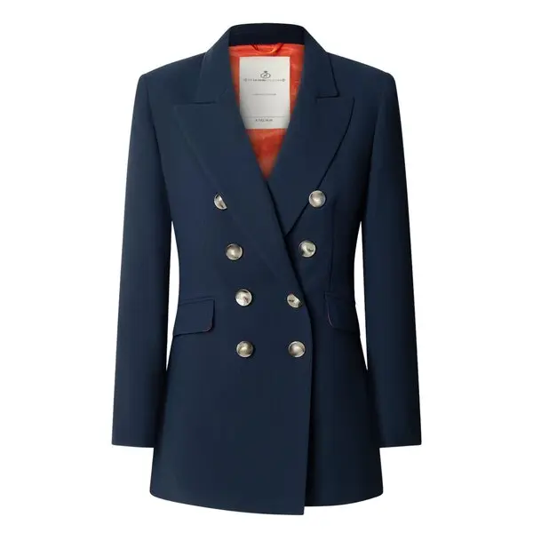 THE EXTREME COLLECTION Navy Double-breasted Tailored Blazer Lafayette