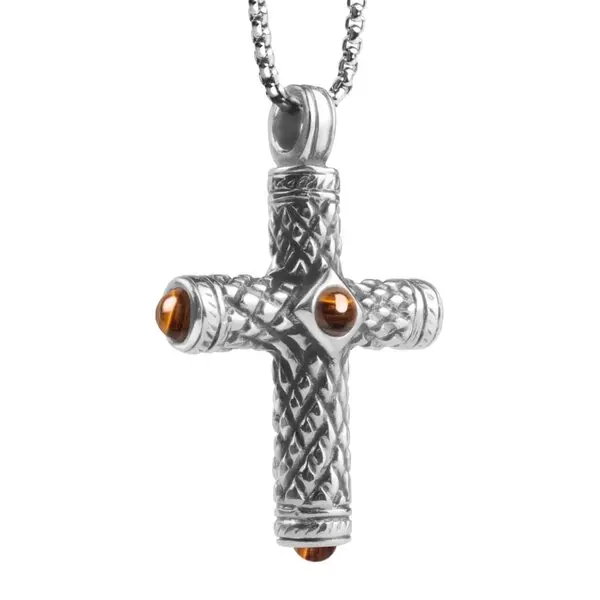 CORSO JEWELRY Cruzada Silver Tiger's Eye