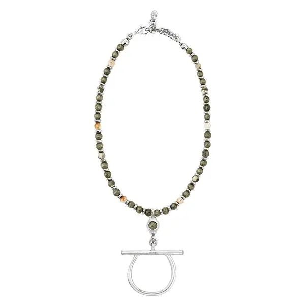 CORSO JEWELRY Zannone Silver Pyrite - Green