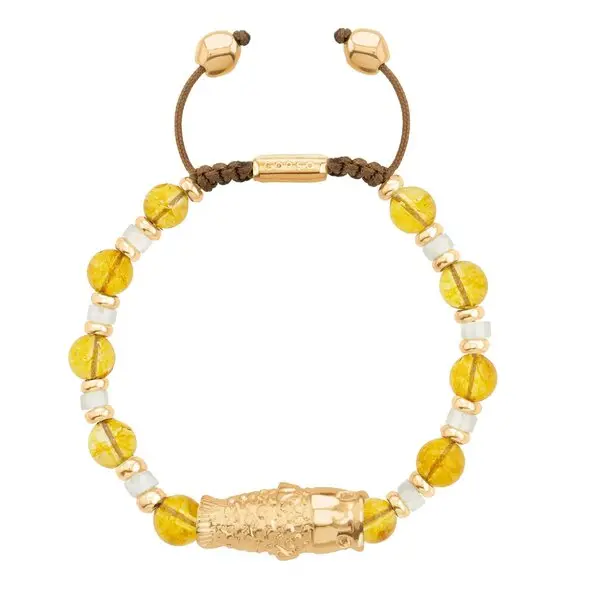 CORSO JEWELRY Kuma Gold Bracelet Citrine