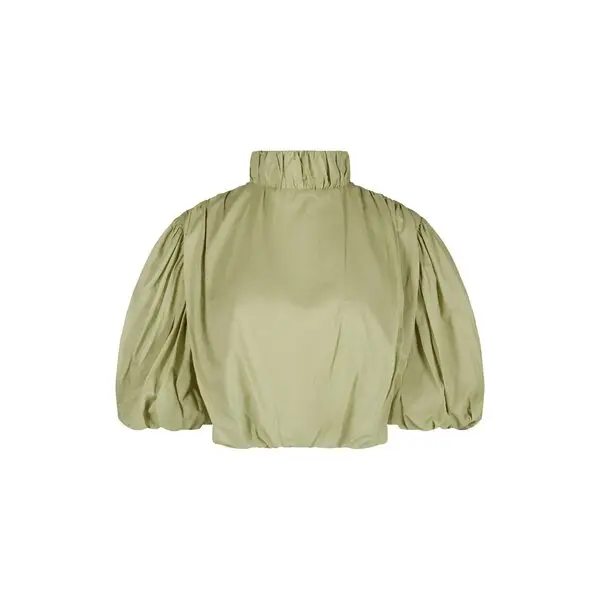 SHIKANZY Holly Balloon Soft Cotton Voile Crop Top