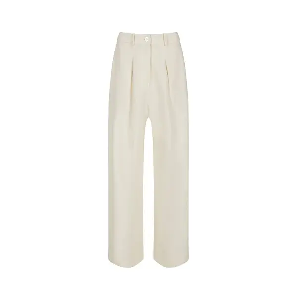 SHIKANZY Kamla Wide Leg Trousers - White