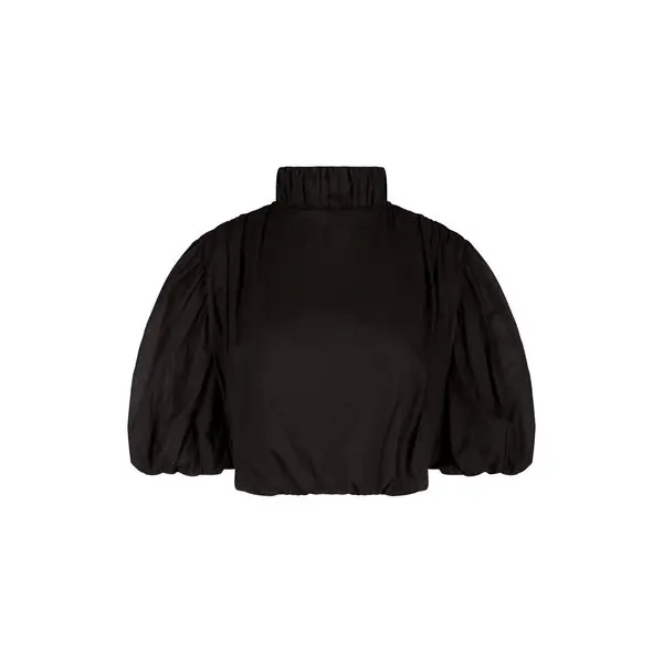 SHIKANZY Holly Balloon Soft Cotton Voile Crop Top