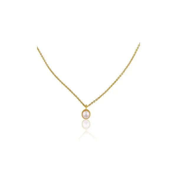 CHRISTINA GREENE Pearl Dainty Pendant Necklace
