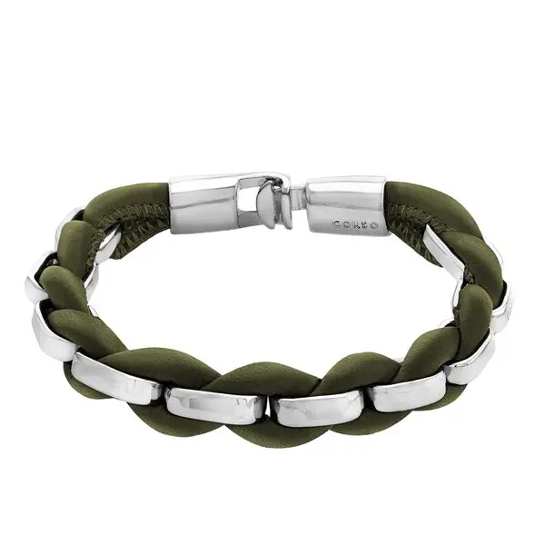 CORSO JEWELRY Catena Silver Bracelet Olive