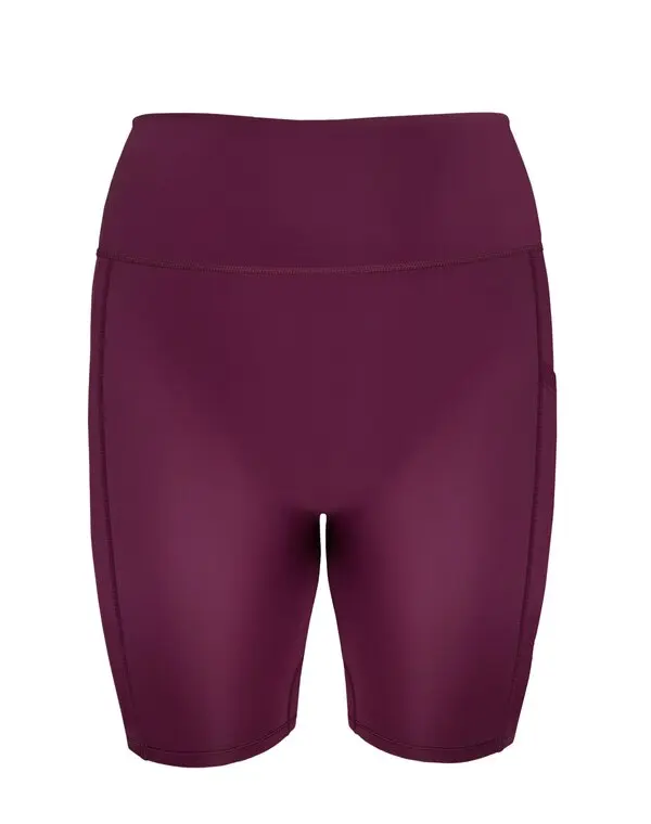 FOXIES Ultra Comfy Shorts With Built-in Undies Zero Vpl., Stylish Coverage Colour Beetroot