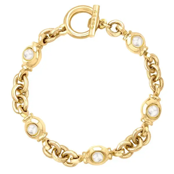 CORSO JEWELRY Ponza Gold Bracelet Pearl