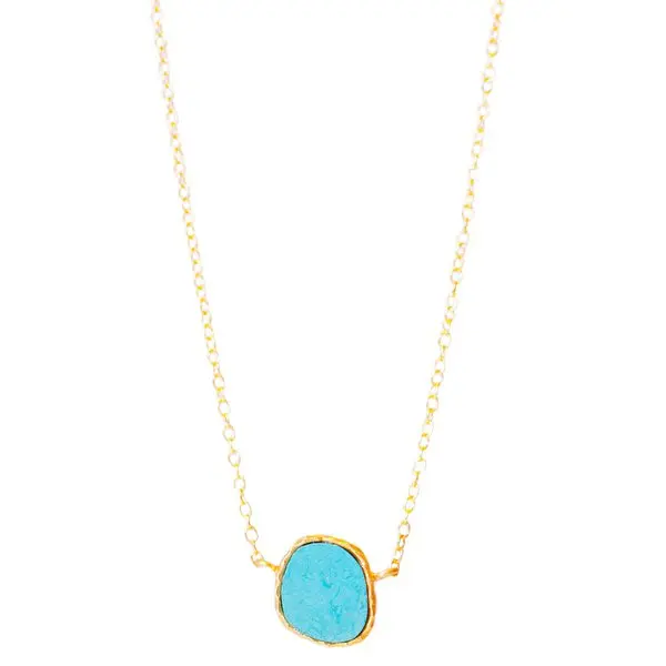 CHRISTINA GREENE Delicate Necklace In Turquoise
