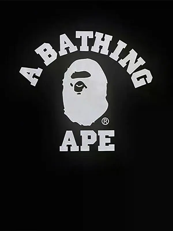 A BATHING APE Reflective College T-shirt