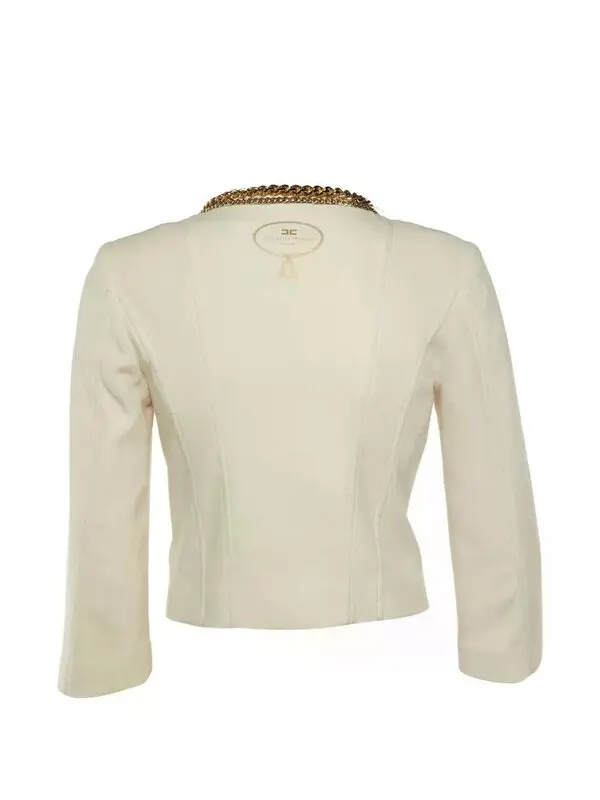 Elisabetta Franchi Cady Jacket With Chain Trim