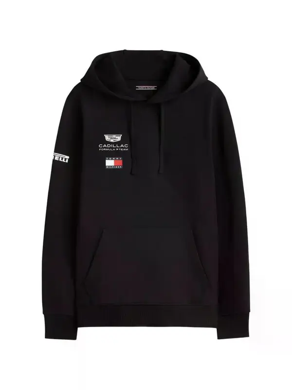 Tommy Hilfiger X Cadillac Formula 1 Team Logo-patch Hoodie - Black