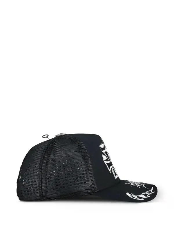 Ed Hardy Embroidered Mesh-panel Trucker Hat