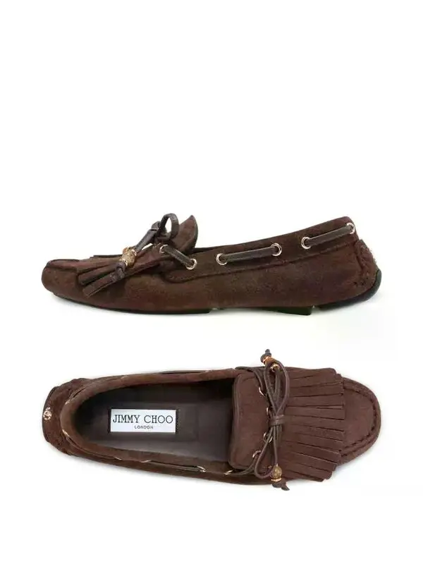 JIMMY CHOO Manon Fringed Loafers