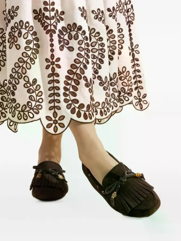 JIMMY CHOO Manon Fringed Loafers