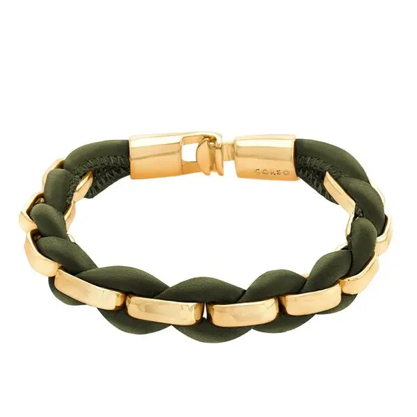 CORSO JEWELRY Catena Gold Bracelet Olive
