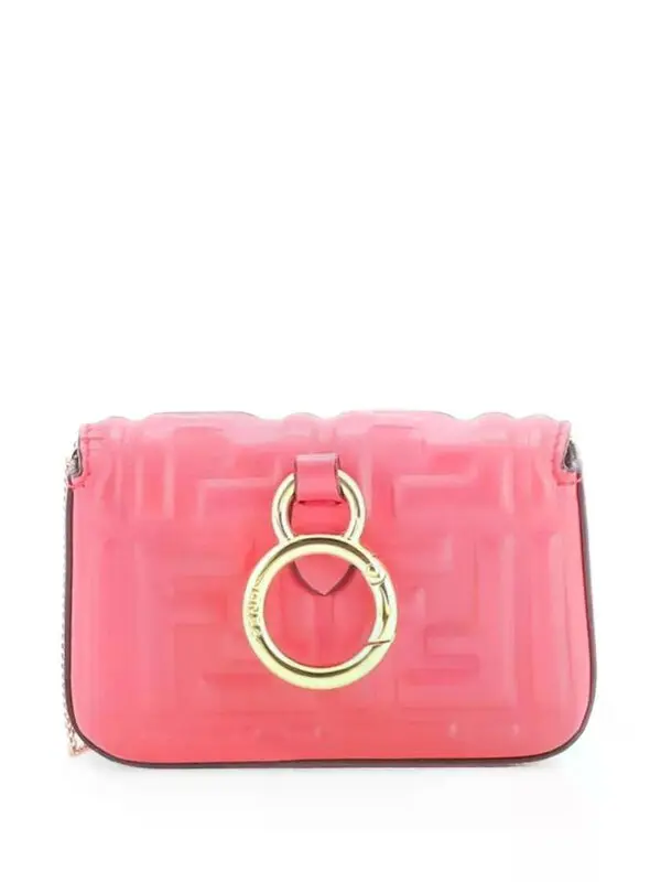Fendi Zucca Embossed Leather Nano Baguette Bag Charm - Pink