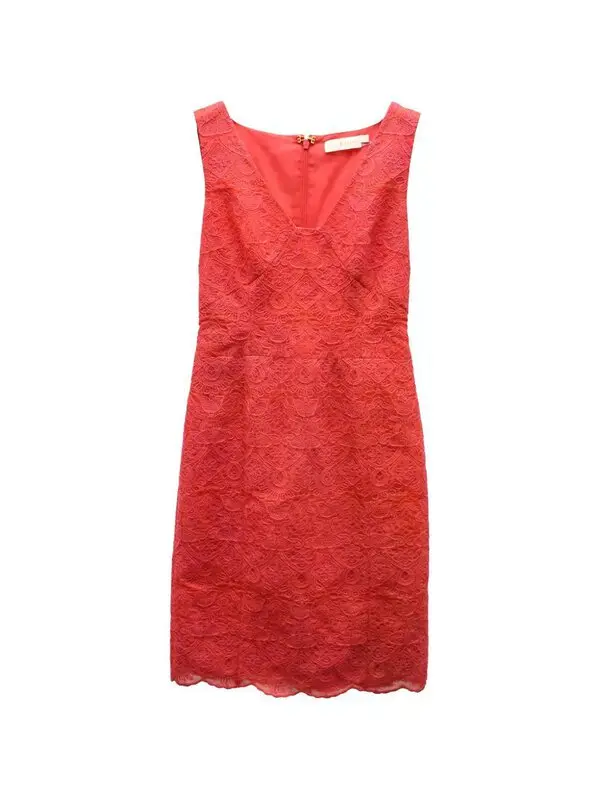 Tory Burch Cameron Lace Dress - Red