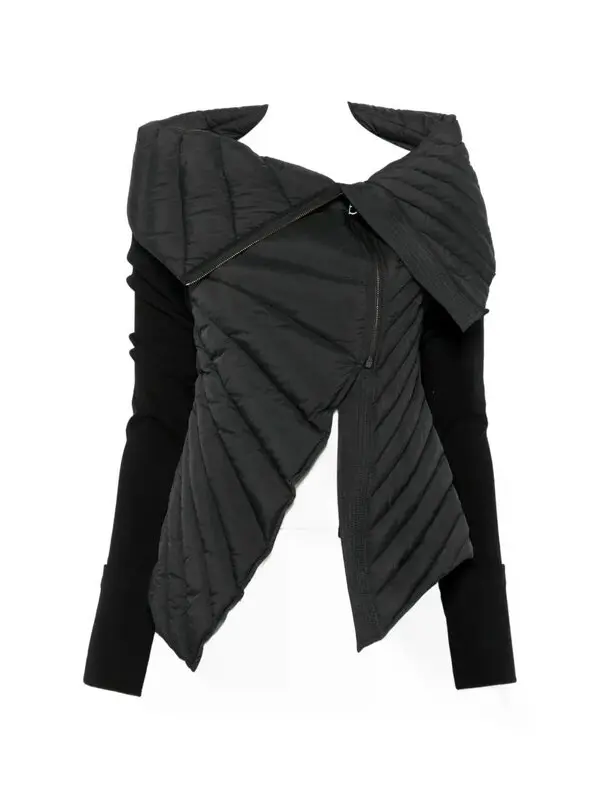 YEHUAFAN Quilted Asymmetric Puffer Jacket