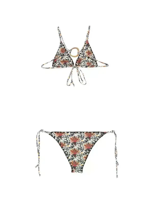 Anjuna Floral Print Ring Detail Bikini
