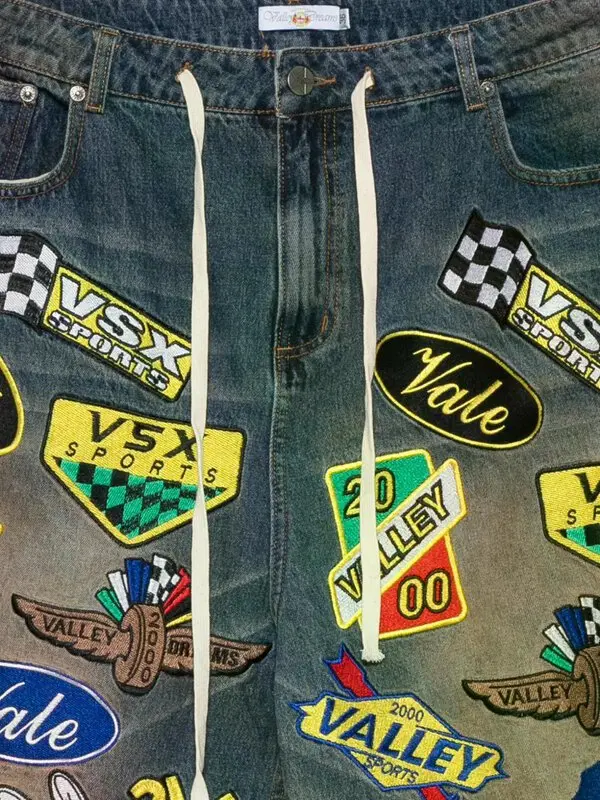 VALE FOREVER Patch-detail Drawstring Shorts