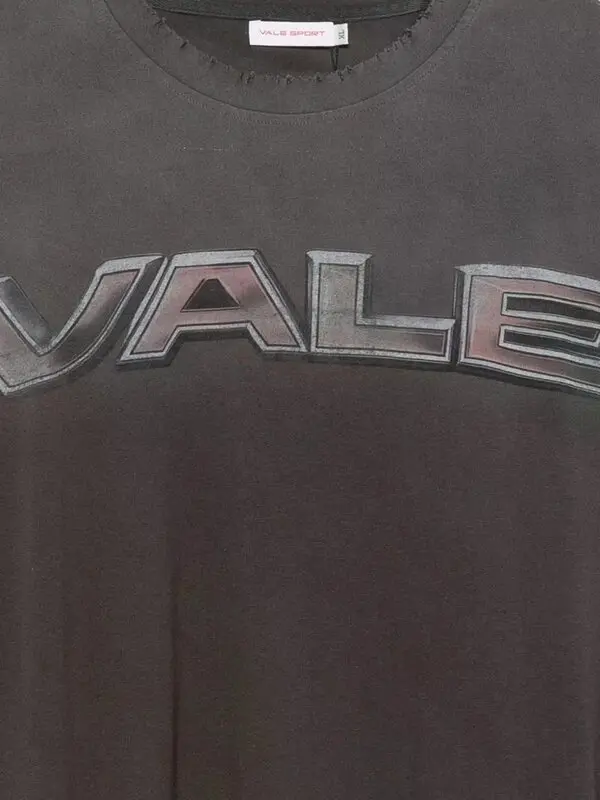 VALE FOREVER Graphic-print Distressed Top
