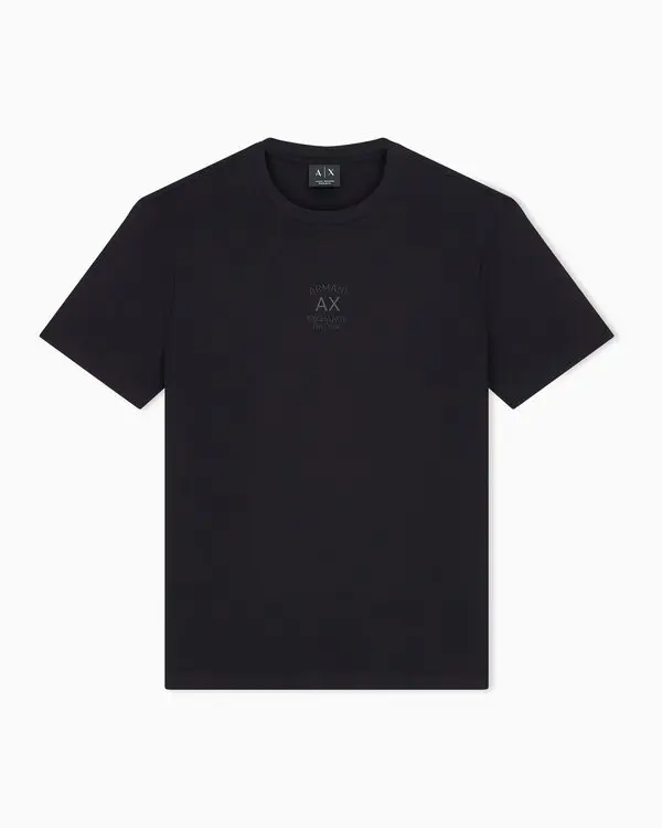 Armani Exchange Regular T-shirt In Cotton Jersey - Black