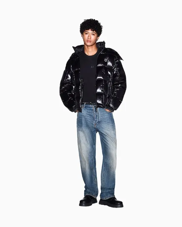 Armani Exchange Regular T-shirt In Cotton Jersey - Black