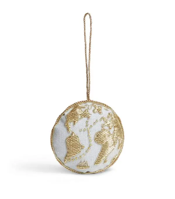 KATIE LARMOUR Embellished Globe Tree Decoration