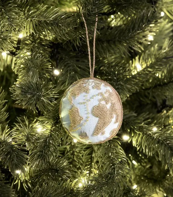KATIE LARMOUR Embellished Globe Tree Decoration