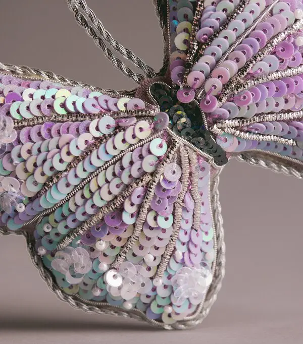 KATIE LARMOUR Sequinned Butterfly Tree Decoration