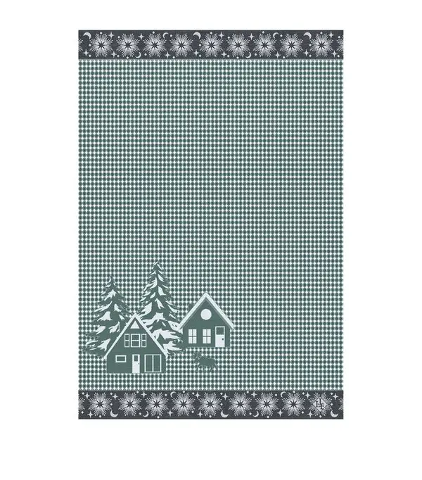 LE JACQUARD FRANÇAIS Cotton Sous Les Étoiles Hand Towel - Green