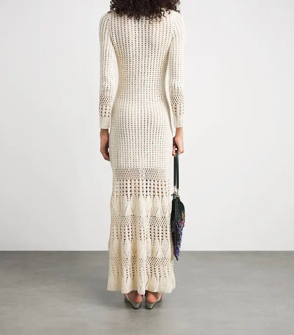 Escvdo Crochet Reflejo Midi Dress