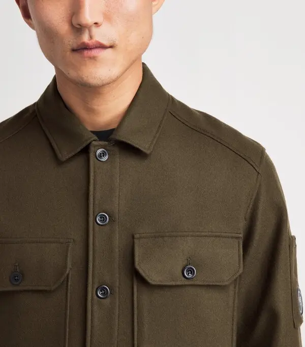 C.P. COMPANY Virgin Wool-blend Lens Overshirt