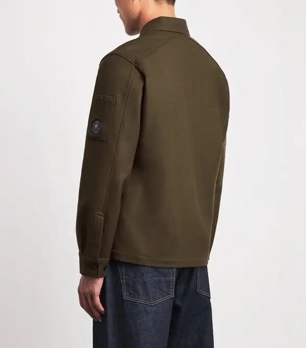 C.P. COMPANY Virgin Wool-blend Lens Overshirt
