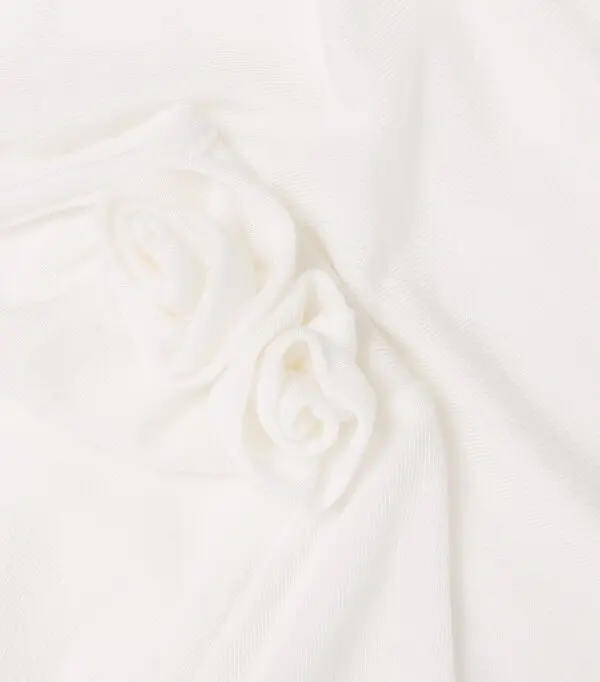 Monnalisa Draped Rose Long-sleeve T-shirt
