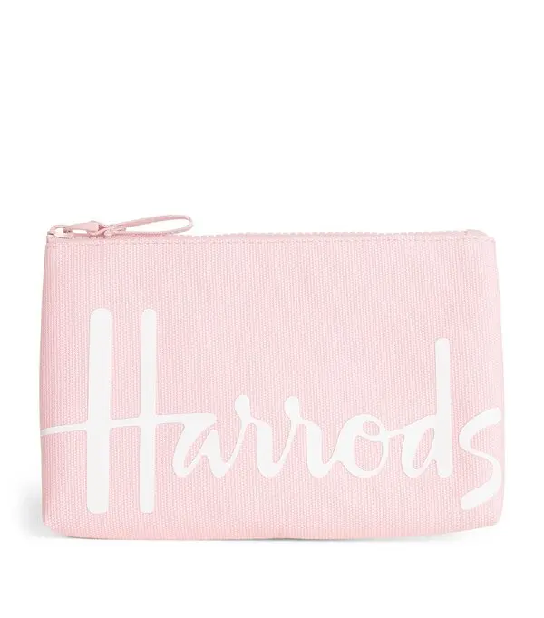 Harrods Small Cotton Logo Pouch