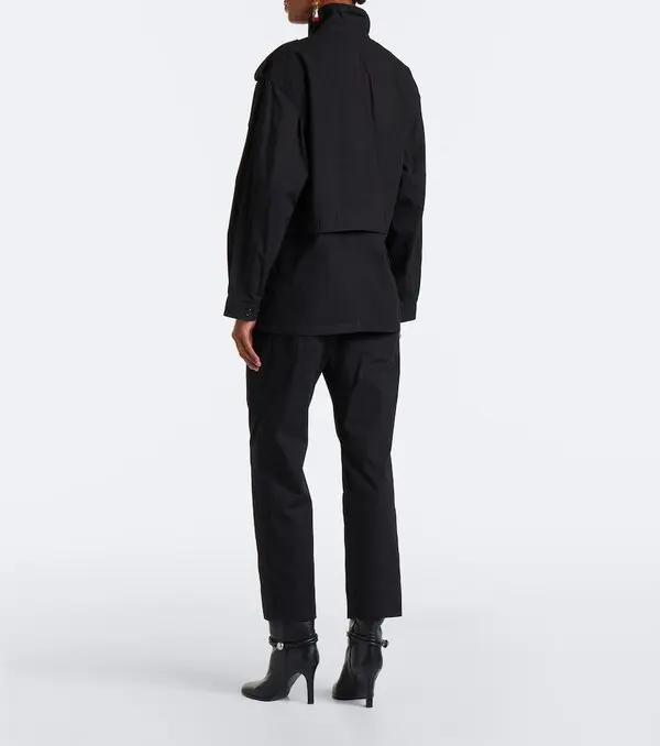Isabel Marant Étoile Amandine Pleated Cotton-blend Straight Pants