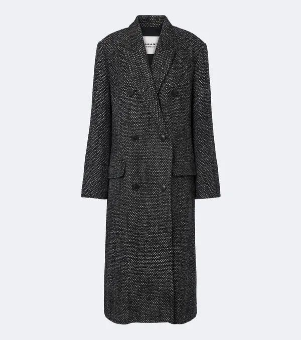 MARANT ETOILE Pilda Herringbone Double-breasted Coat