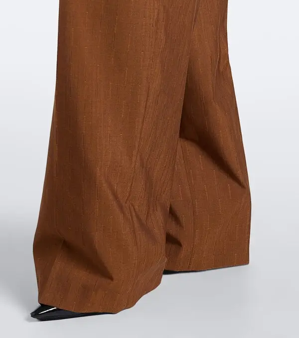 Stella McCartney Wool And Silk Wide-leg Pants