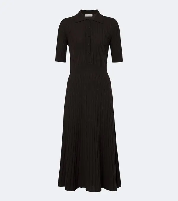 Arch4 Elloren Cashmere Polo Dress - Brown