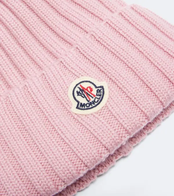 Moncler Ribbed-knit Virgin Wool Beanie