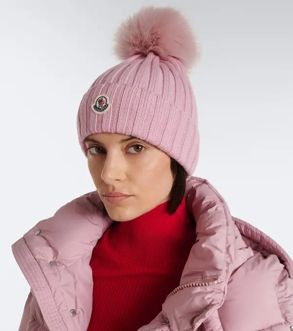 Moncler Ribbed-knit Virgin Wool Beanie