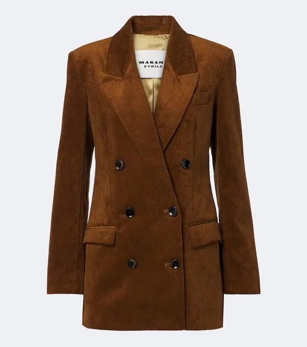 MARANT ETOILE Rasma Cotton And Linen Corduroy Blazer