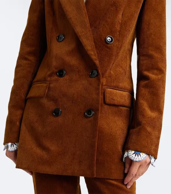 MARANT ETOILE Rasma Cotton And Linen Corduroy Blazer