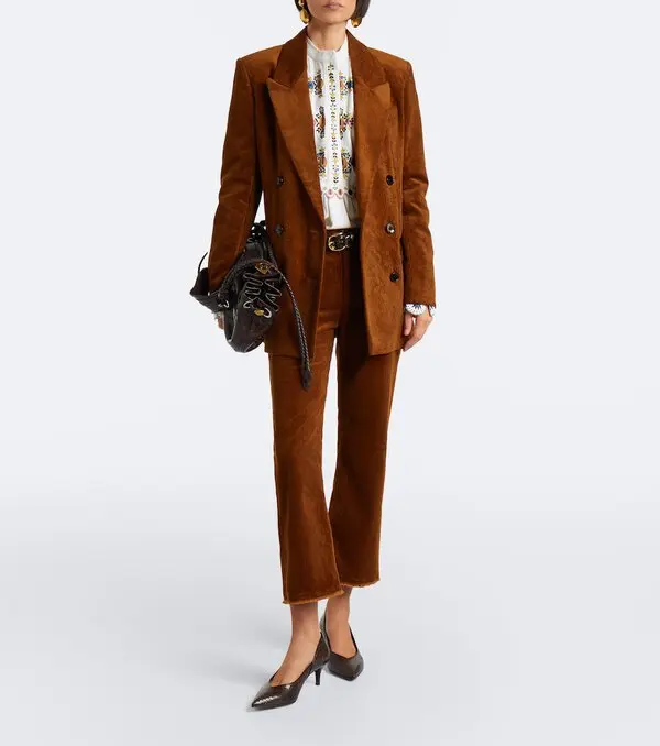 MARANT ETOILE Rasma Cotton And Linen Corduroy Blazer